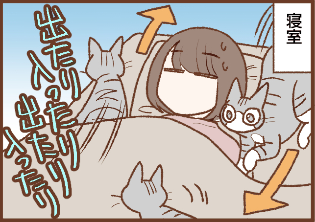 【吉川さん家の猫事情】#116話 出入り自由！（1/2） - マンガ連載：吉川さん家の猫事情 - mimot.(ミモット)