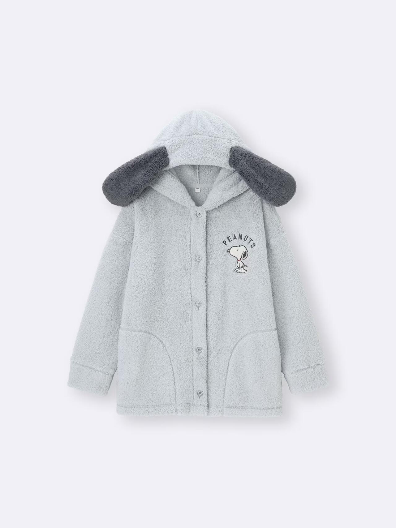 【GU×スヌーピー新作】可愛さも着心地も 人気のリラックスウェアにPEANUTSが登場！耳つきパーカも♪（写真 10/24） - mimot.(ミモット)