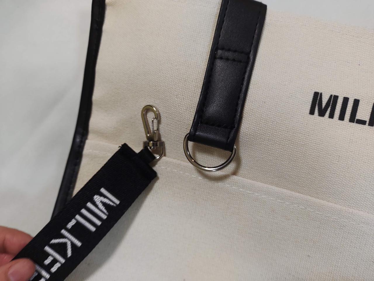 【MILKFED.】新発売のトートバッグはB4サイズも入る大容量！ロゴストラップもついてくるよ♪（写真 4/12） - mimot.(ミモット)