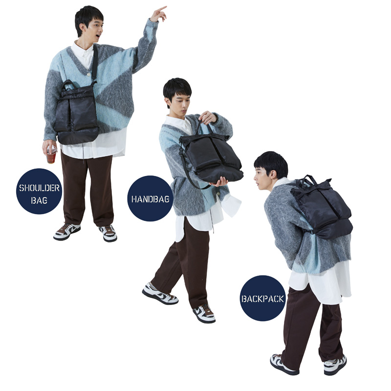 重さ185g！オンオフ使える大容量だけど軽い「3WAYバッグ」コンビニで買えるよ♪（写真 4/11） - mimot.(ミモット)