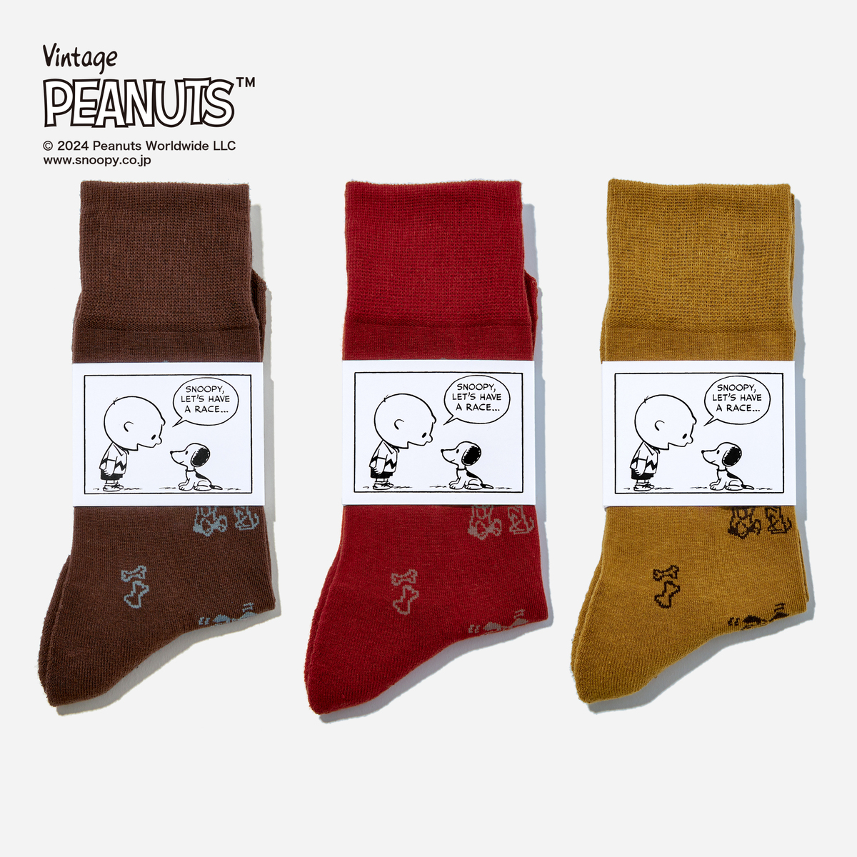 1950年代のスヌーピーがレトロ可愛い♪おしゃれな『PEANUTS』ソックスでたよ！（写真 1/13） - mimot.(ミモット)