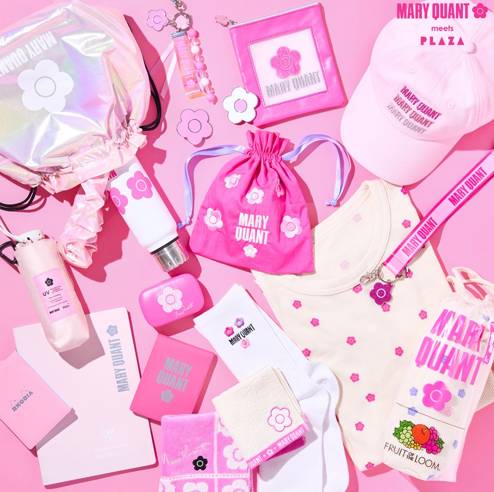 PLAZAとマリークワントが初コラボ♪ピンクのバッグや雑貨、アパレルなど可愛すぎる限定アイテムでるよ！ - mimot.(ミモット)