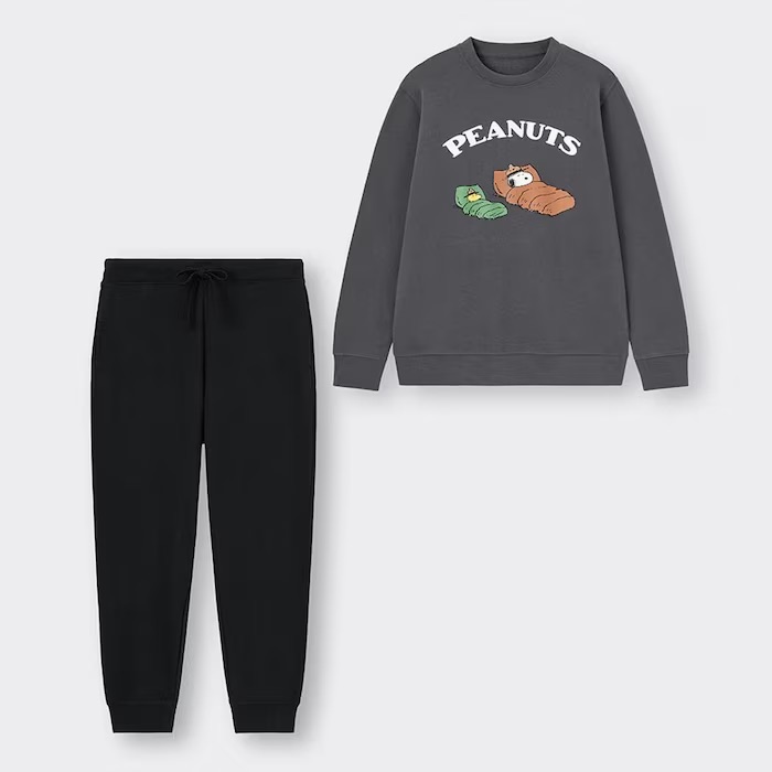 GUからピーナッツ新作が出るよ！冬のレジャーを楽しむスヌーピーと仲間たちがスウェットに♪（写真 16/20） - mimot.(ミモット)