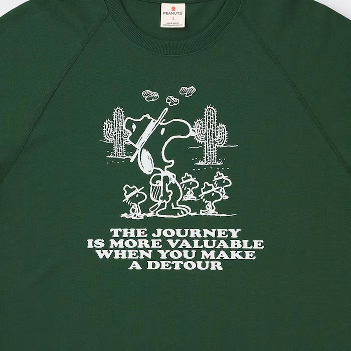 GU新作「PEANUTSのスウェT」がかわいい！テーマはスヌーピーたちと世界旅行♪（写真 8/20） - Medery. Character's