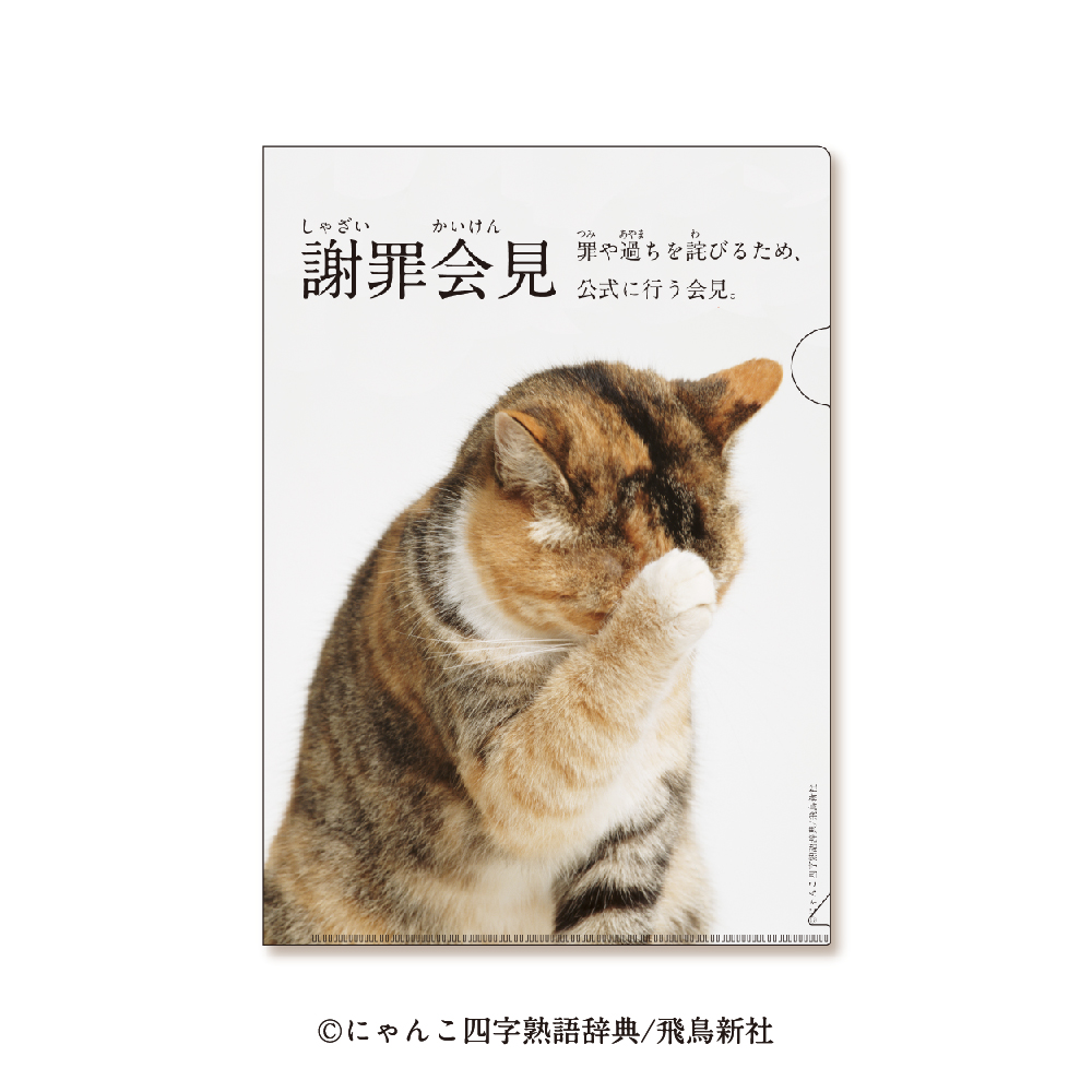 謝罪会見、犯行現場！？「ねこ×四字熟語グッズ」がこんなに可愛い…！（画像あり）（写真 1/14） - mimot.(ミモット)