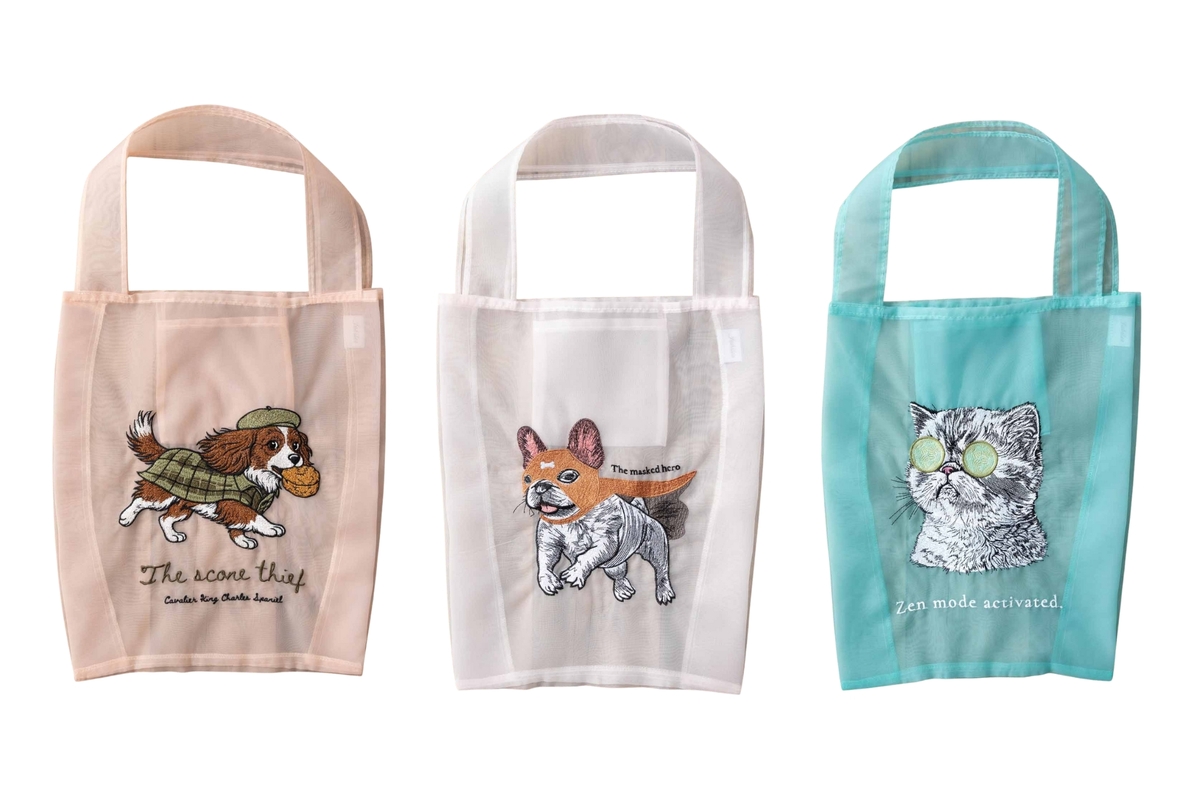 ワンコやニャンコのユニーク刺繍が可愛いトートバッグでたよ！ロンドン発ブランド「Jubilee」から全12種類♪（写真 4/11） - mimot.(ミモット)