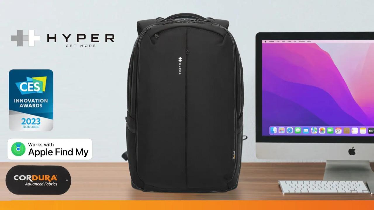 Apple「探す」機能搭載！高機能＆高耐久バッグパック「HyperPack Pro」が登場 - ウレぴあ総研