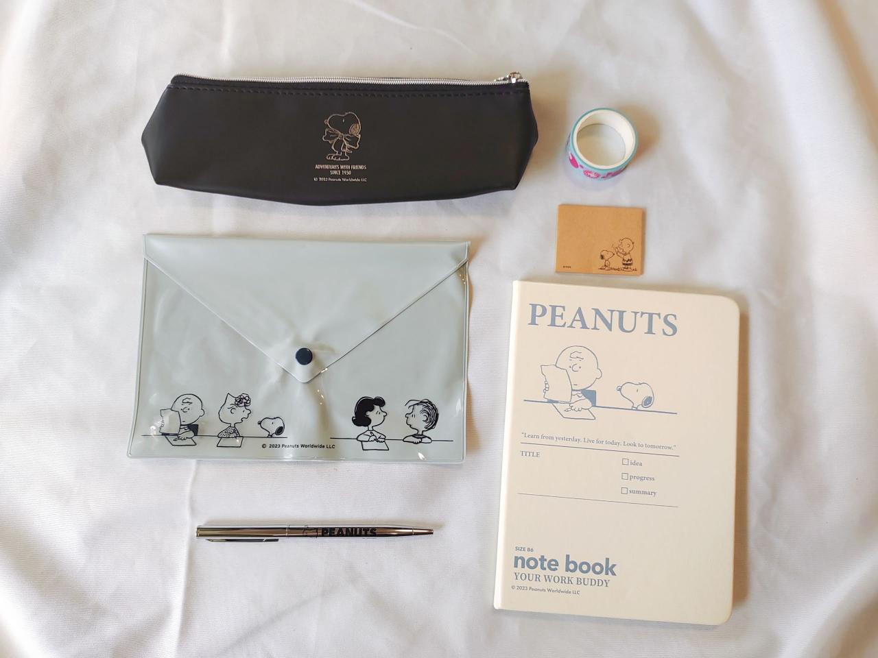 【PEANUTS】一緒なら毎日ウキウキ♪ スヌーピーのオトナ可愛い「文具6点セット」徹底レビュー（写真 3/33） - mimot.(ミモット)